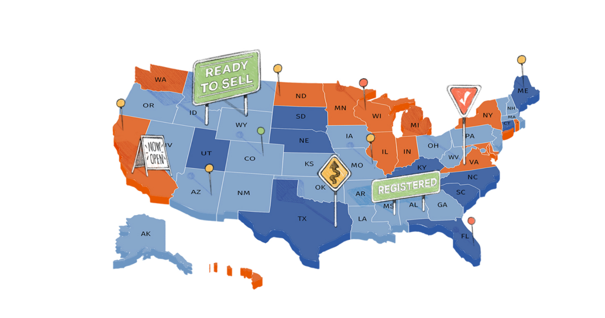 The Franchise Registration States | The Internicola Law Firm